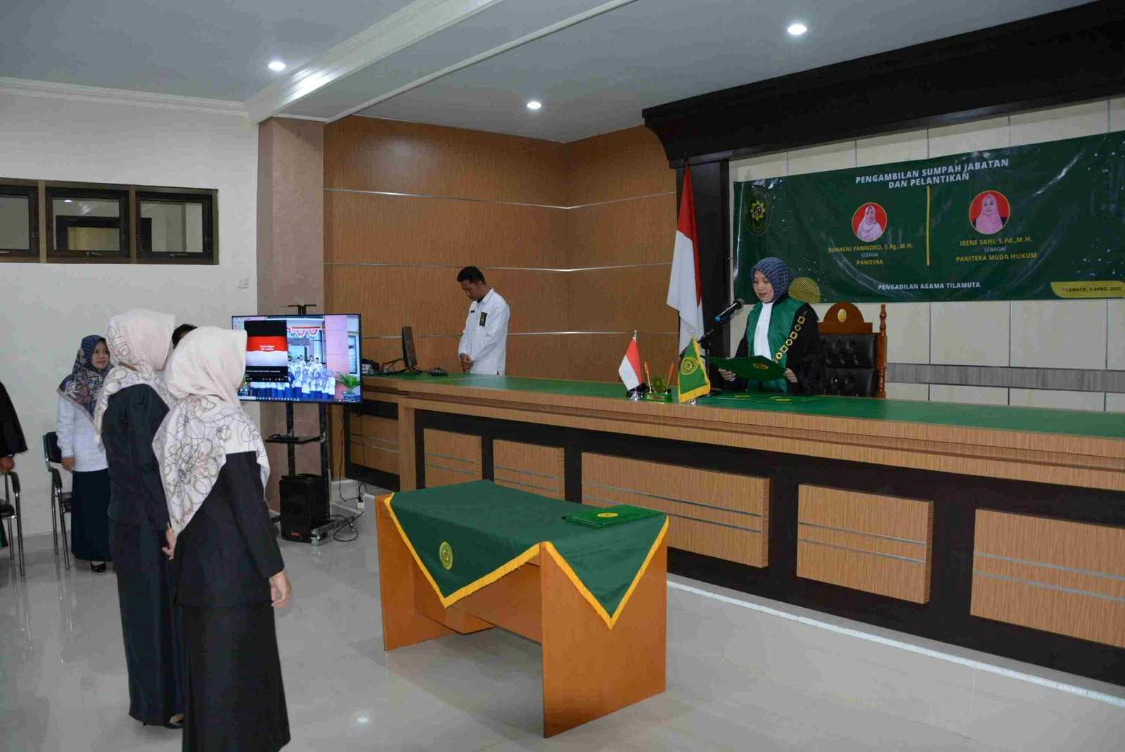 BARU DILANTIK, PANITERA PA TILAMUTA SIAP JALANKAN TUGAS